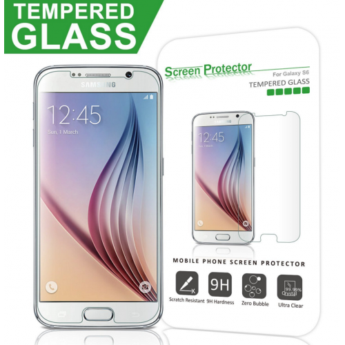 Samsung Galaxy S6 Premium Tempered Glass Screen Protector Real Glass ...