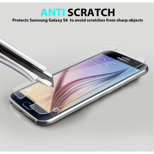Samsung Galaxy S6 Premium Tempered Glass Screen Protector Real Glass ...
